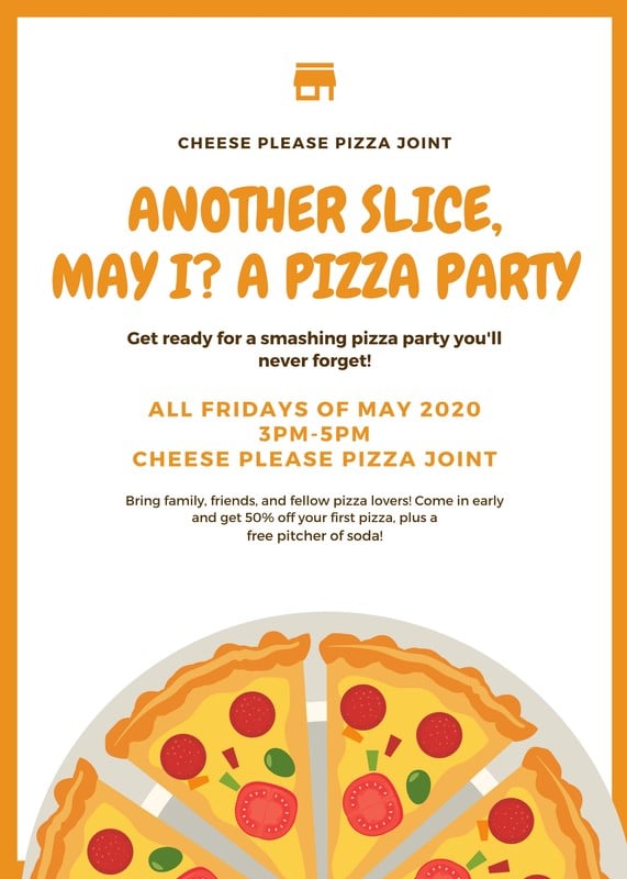 Free pizza party design collection | Canva