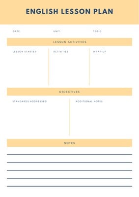 Online Lesson Plan Creator - Make Lesson Plan Designs | Canva