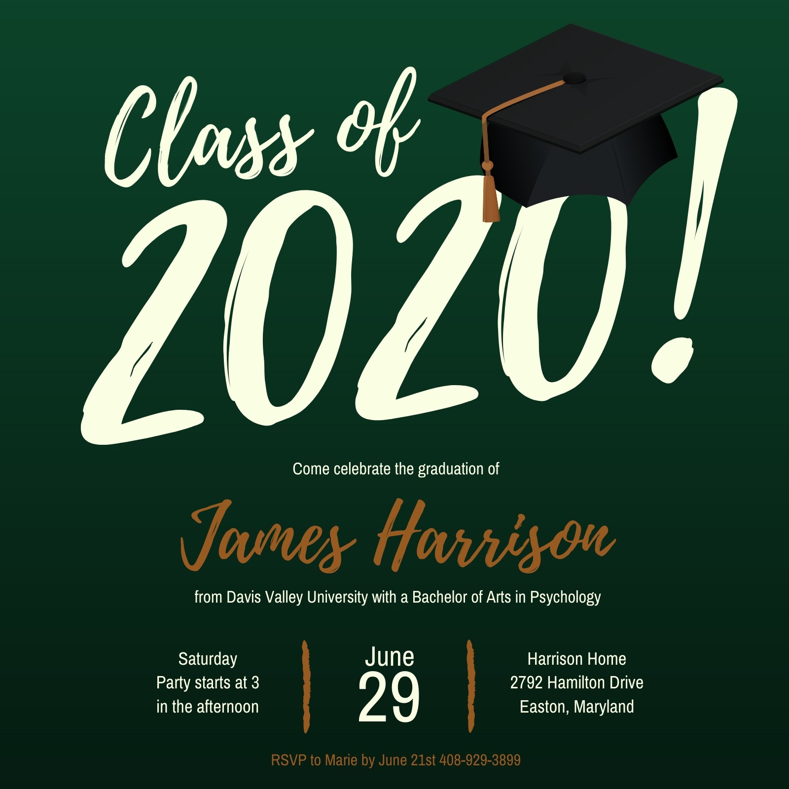 Graduation Celebration Invitations