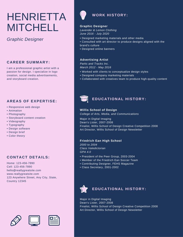 Animated Infographic Resume