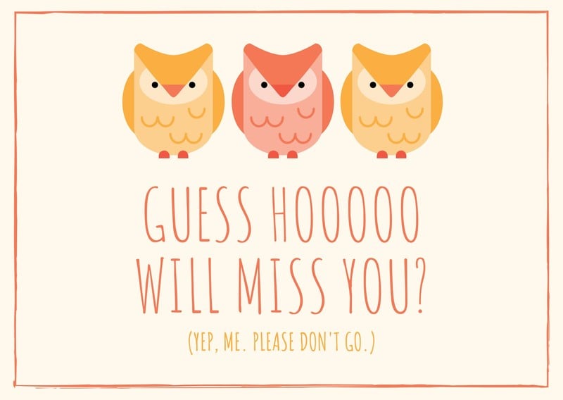 Free and customizable goodbye templates