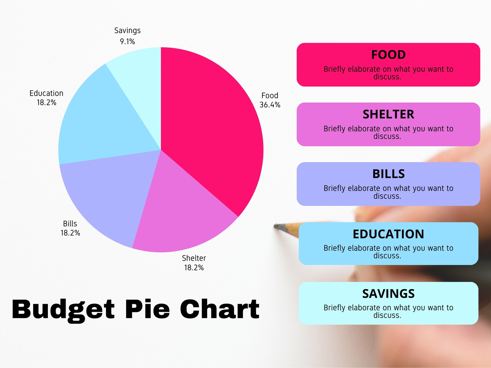 Free and customizable pie templates