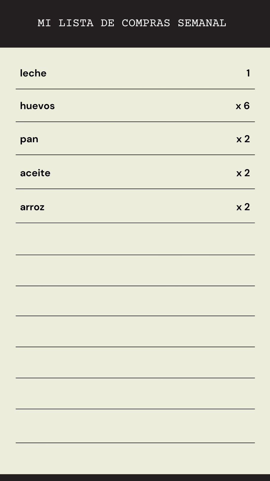 Plantillas de lista del súper para imprimir | Canva