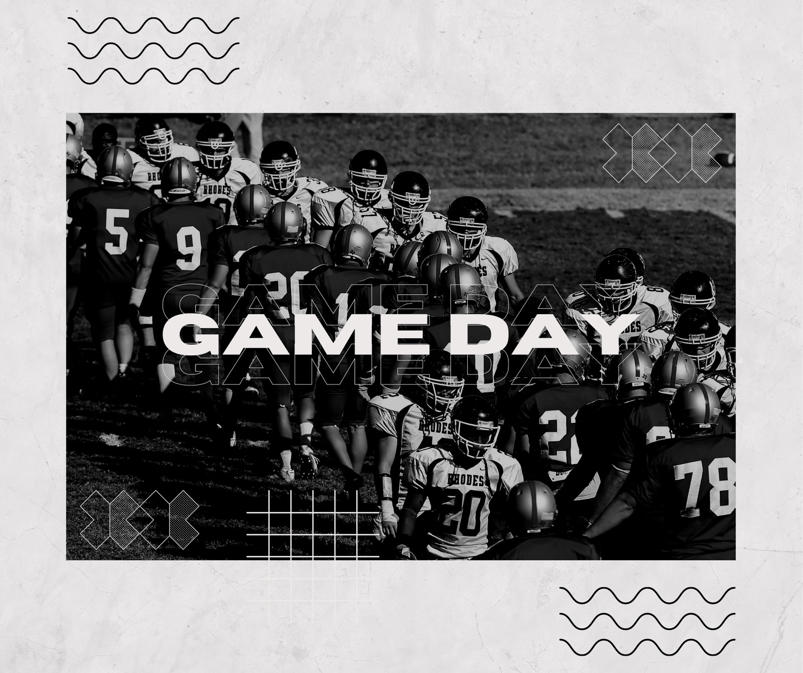 Free and customizable game day templates