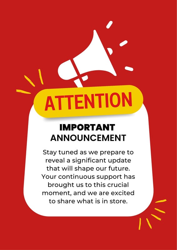 Free and customizable attention templates