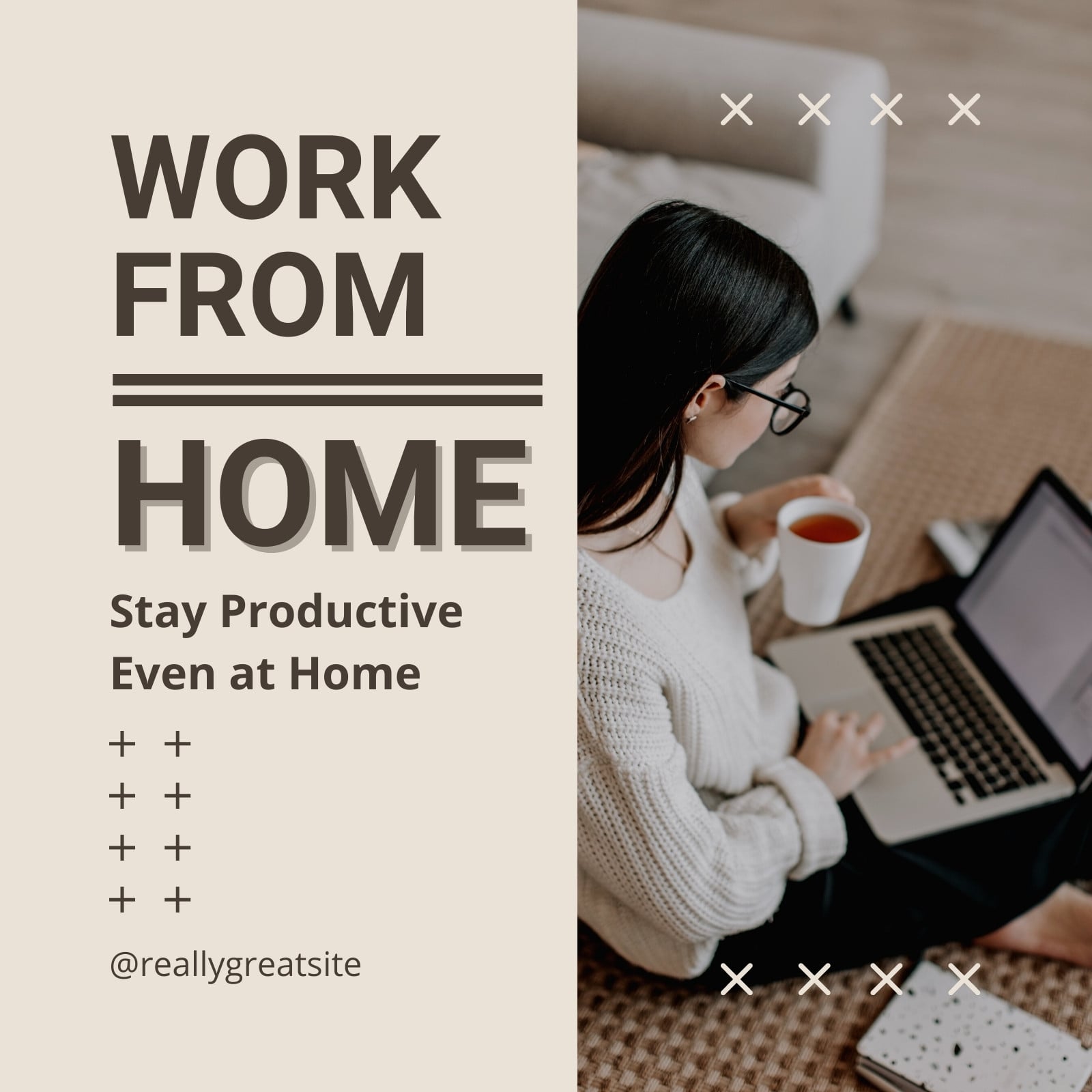 Free and customizable work from home templates