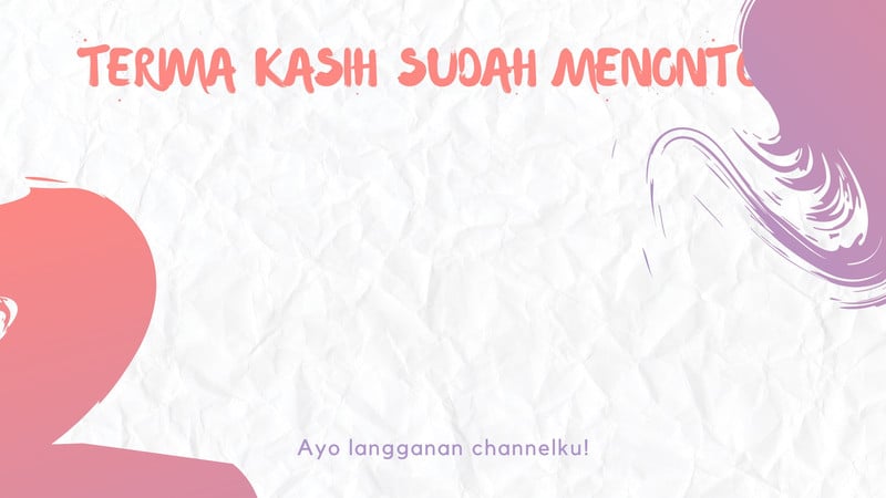 Contoh Outro YouTube Video Gratis Unduh - Canva