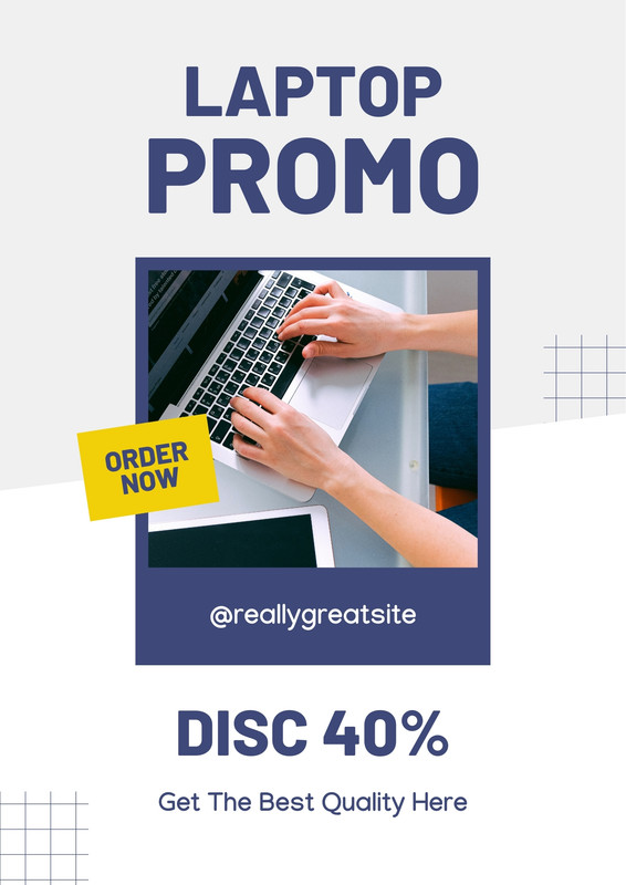 Free printable, customizable laptop poster templates | Canva