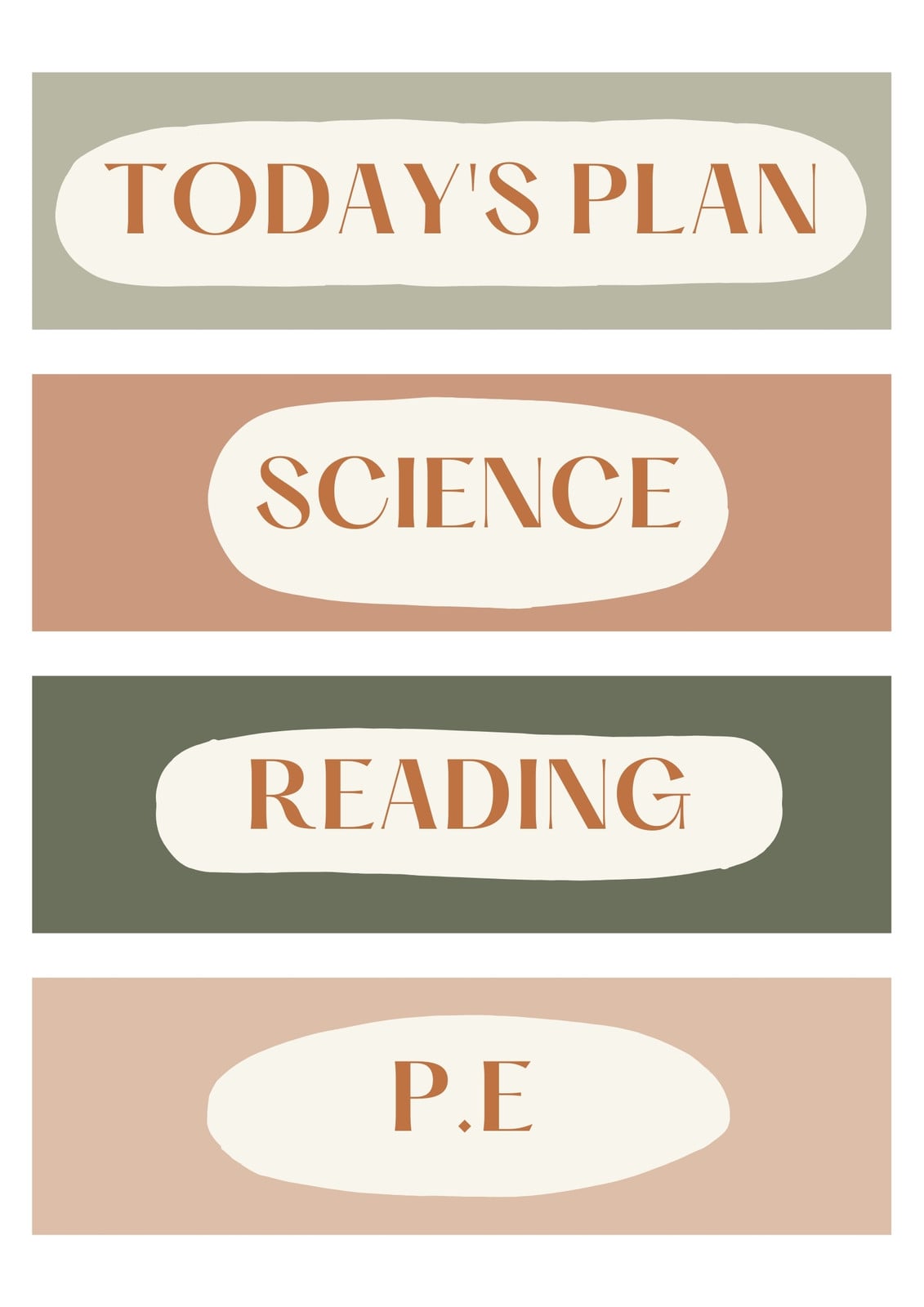 Free and customizable subject templates