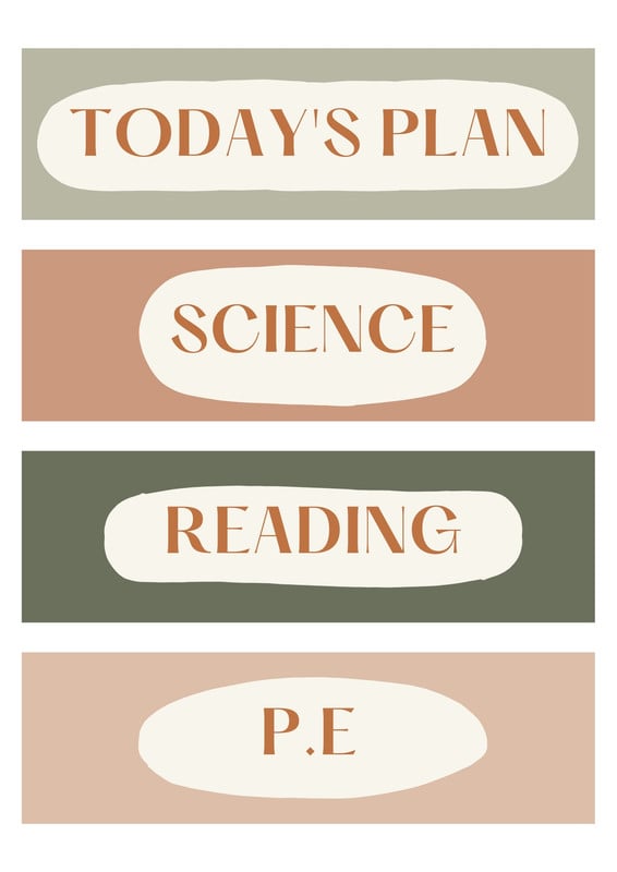 Free and customizable subject templates