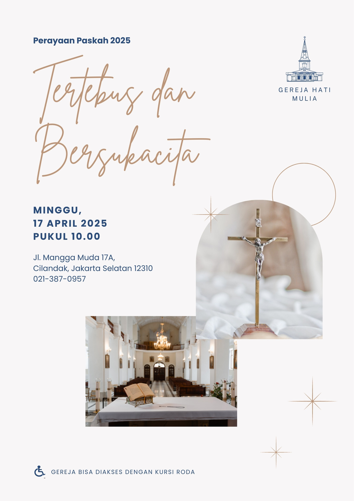 Contoh poster gereja gratis & siap edit | Canva