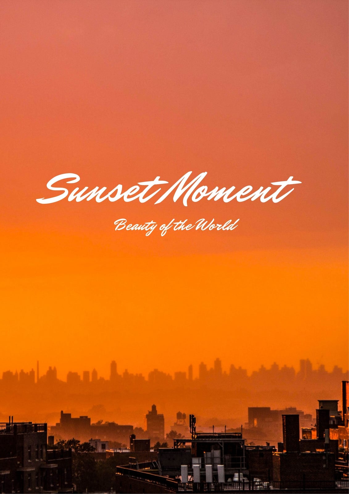 Free and customizable sunset templates