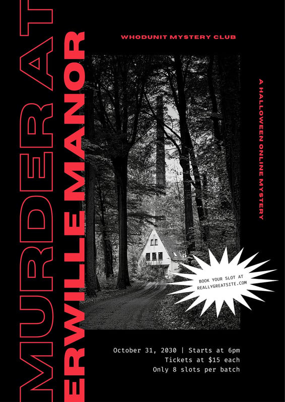 Free and customizable murder mystery templates