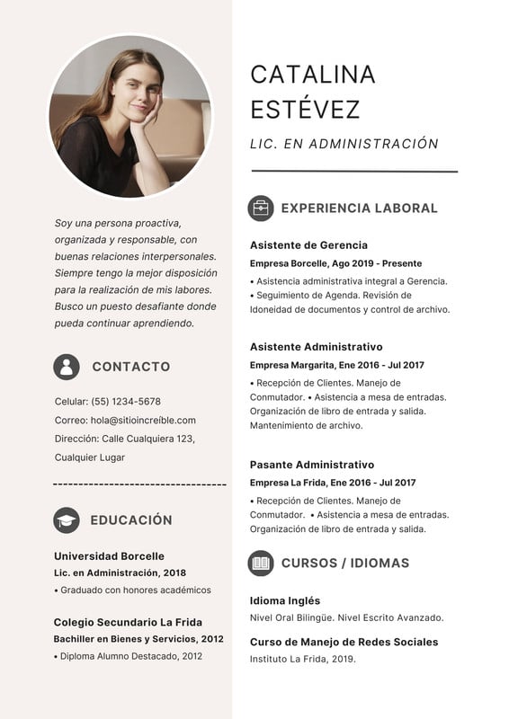 Crear currículum vitae en línea gratis - Creador de CV | Canva