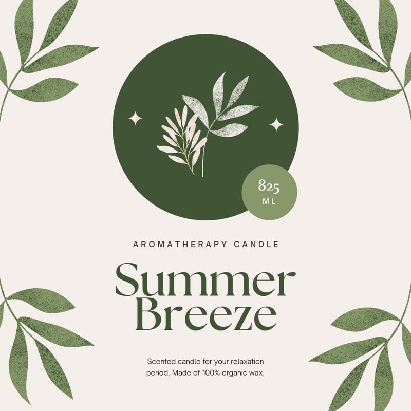 Free and customizable aromatherapy templates