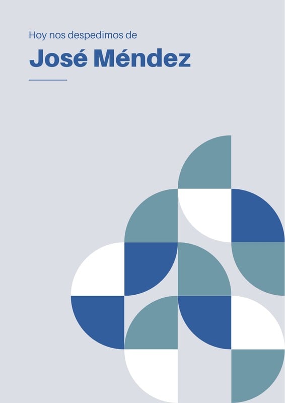 Plantillas de programas funerarios para editar | Canva