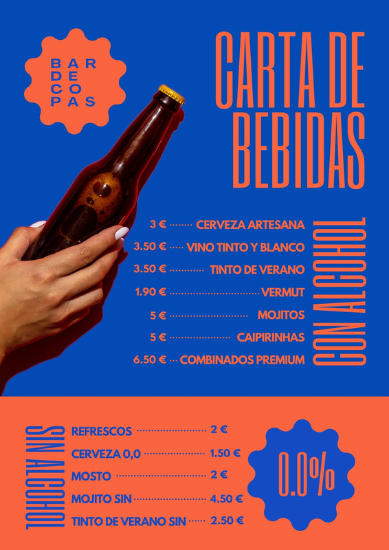 Menús de bebidas para bares y eventos | Canva