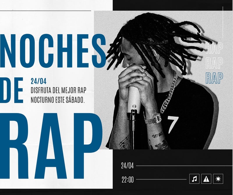 Plantillas rap - Gratis y editables - Canva