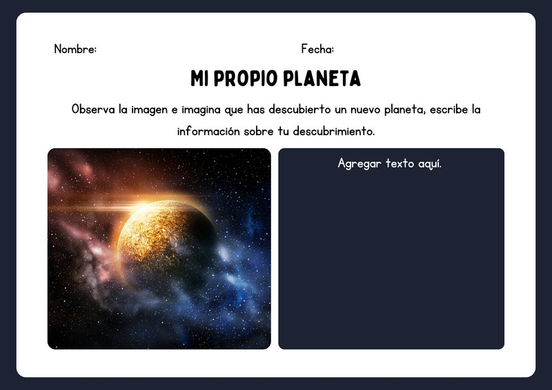 Hojas De Trabajo Sobre Los Planetas Fichas De Investigación
