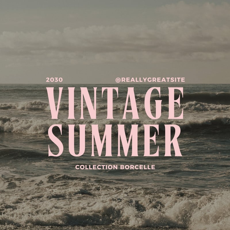 Couverture Facebook Photos Plage Vintage
