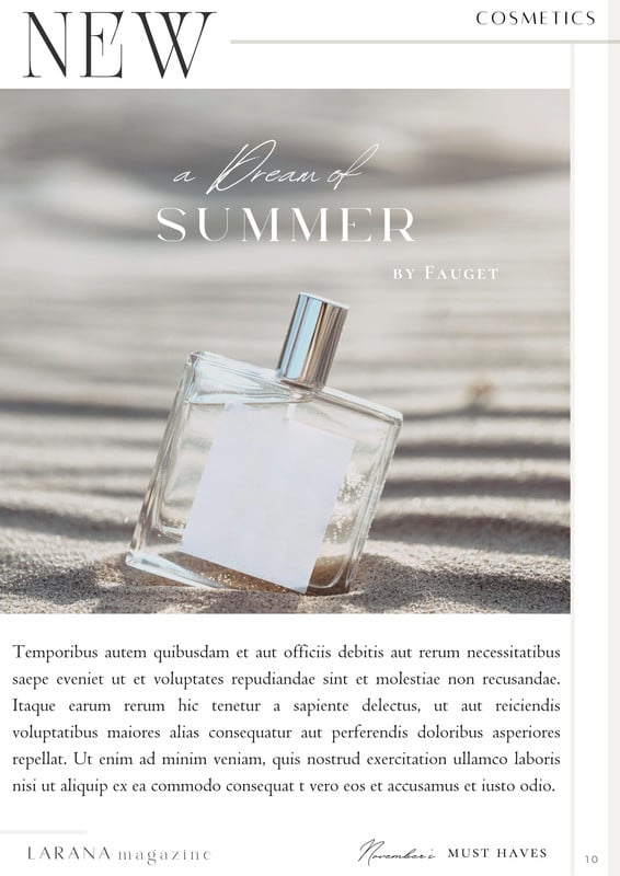 Perfume Magazine Advertisement