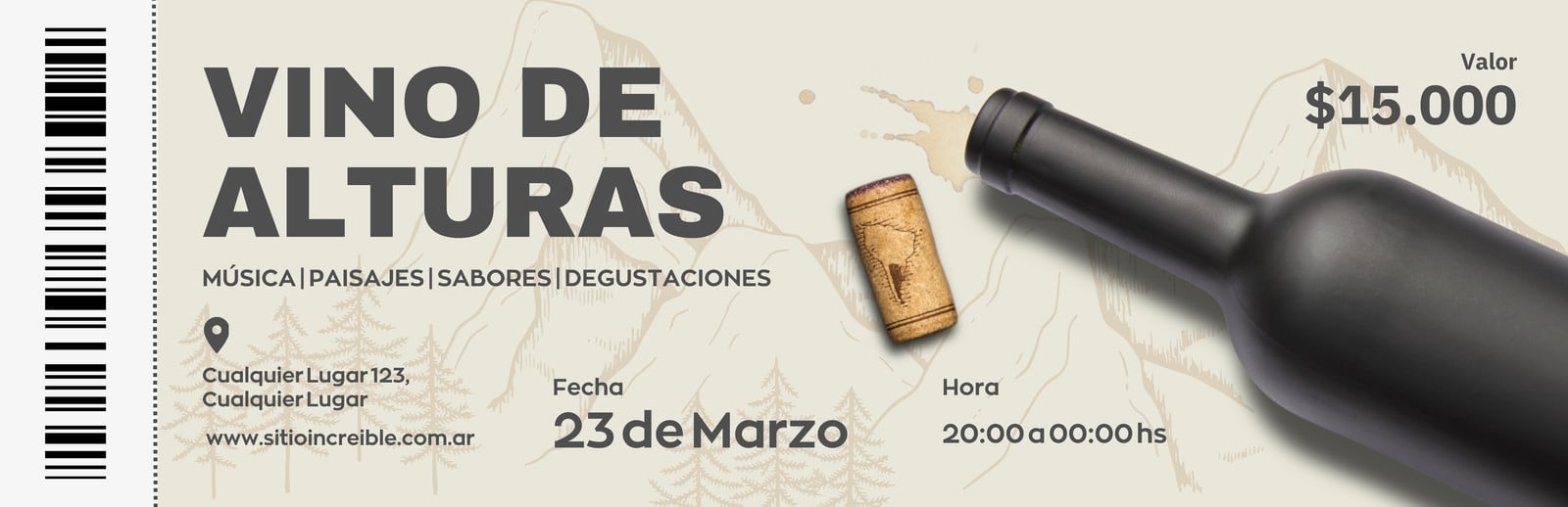 Plantillas editables de boletos para comida gratis | Canva