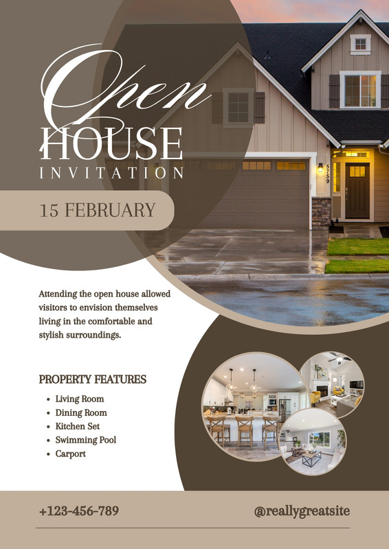 Free open house event design collection | Canva