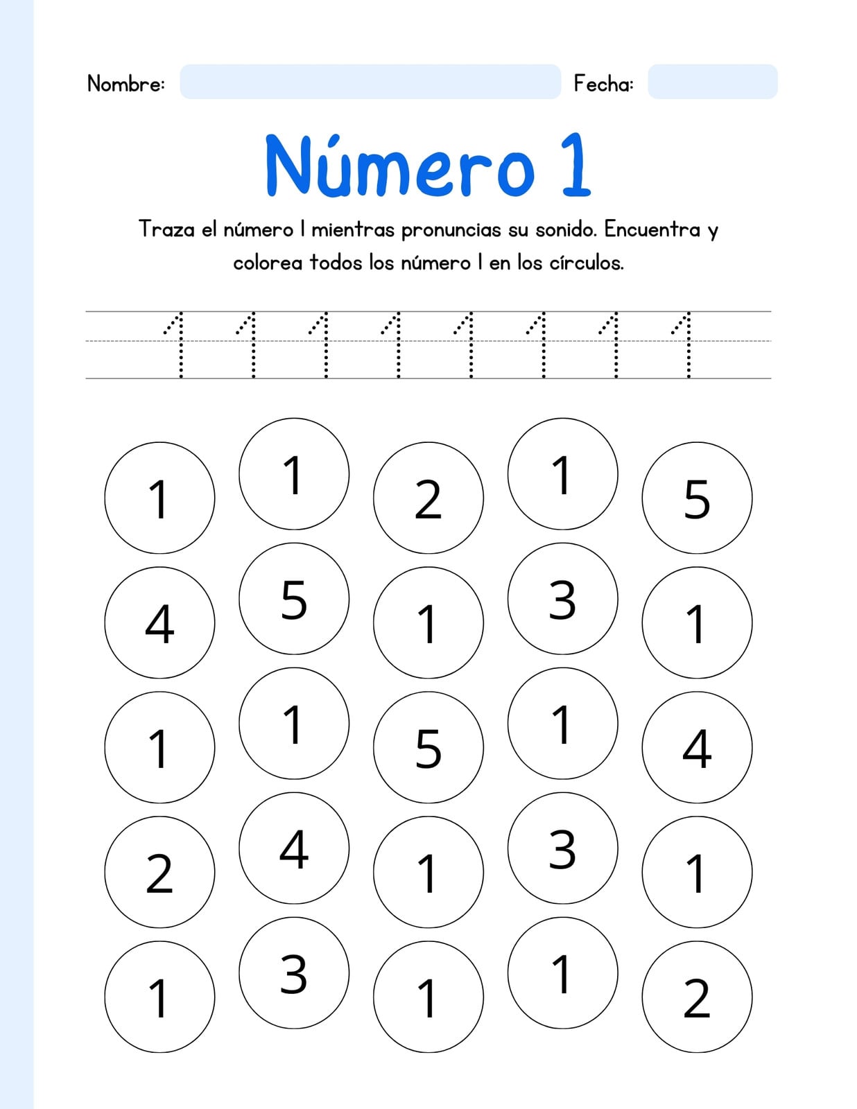 Explorá Plantillas de numero 1 para imprimir personalizables gratis - Canva