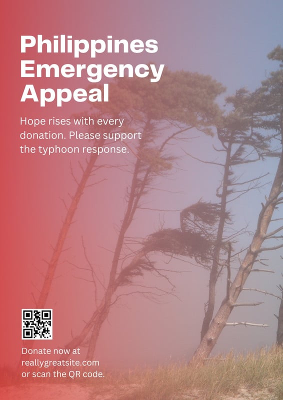 Free and customizable typhoon templates