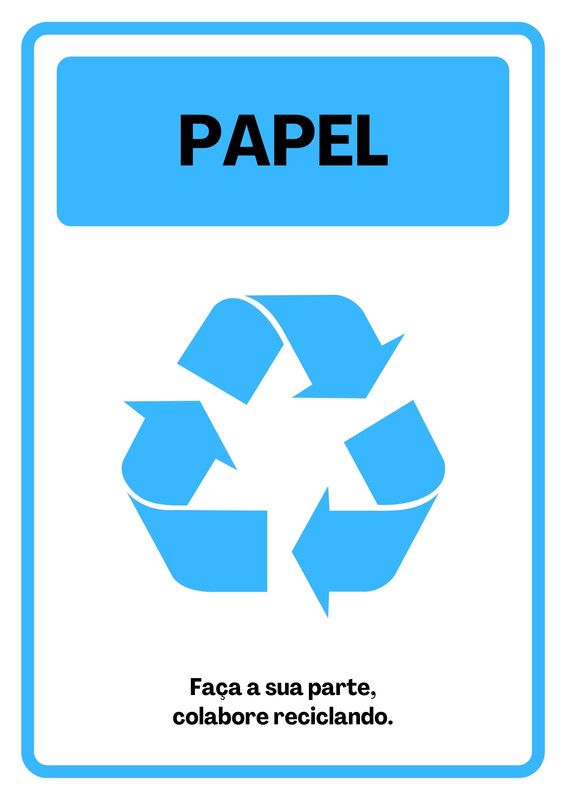 Logotipo De Reciclagem De Papel