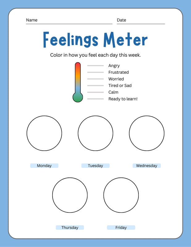 Feelings Worksheets For Autism Identifying Emotions Packet | Speechy