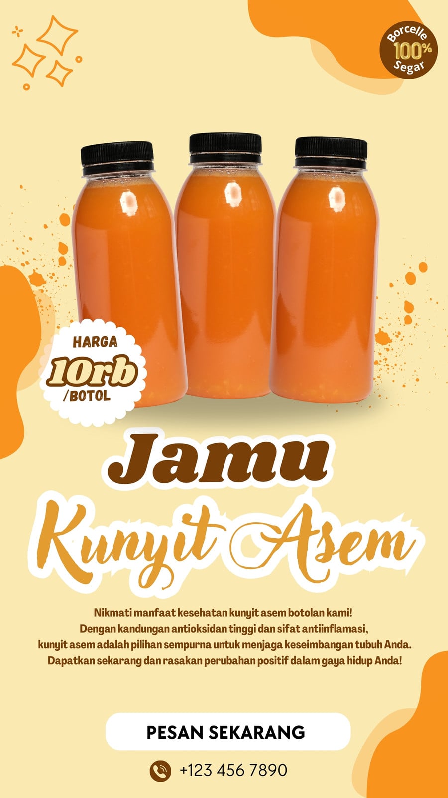 Gratis desain contoh jamu - Canva