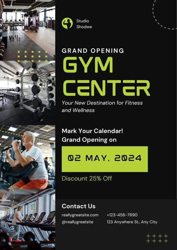 Gym Grand Opening Flyer