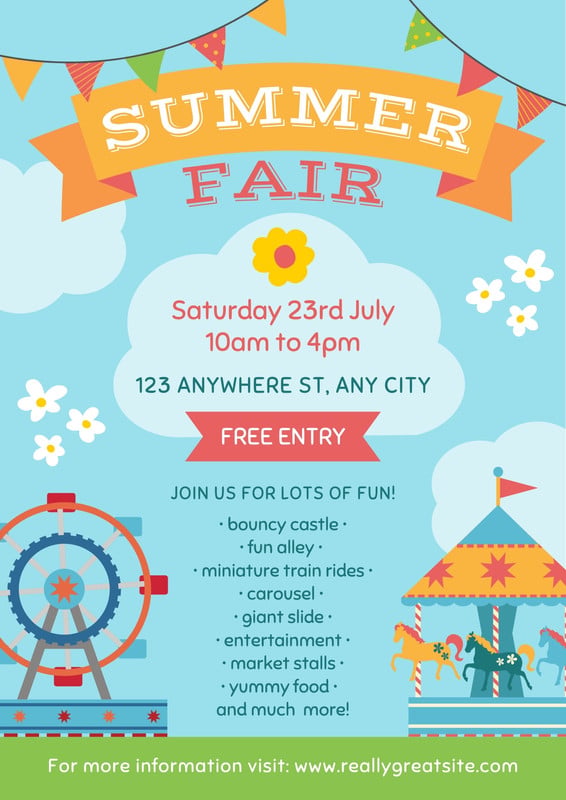 Free and customizable fair templates