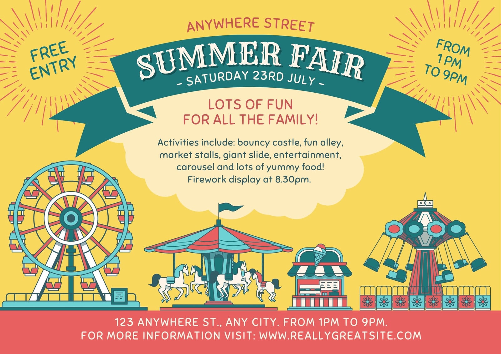 Free and customizable fair templates