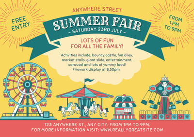 Free and customizable fair templates