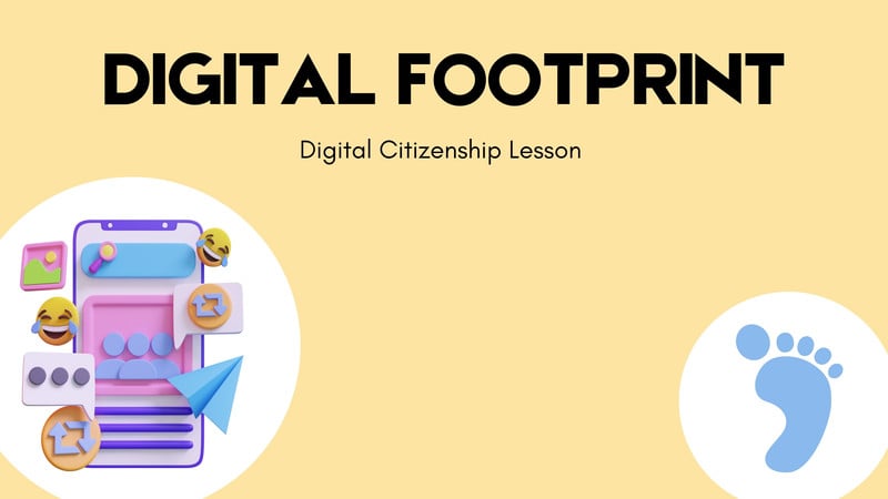 Digital Footprint Infographic For Kids