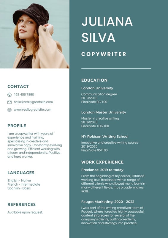 Free custom printable academic resume templates | Canva
