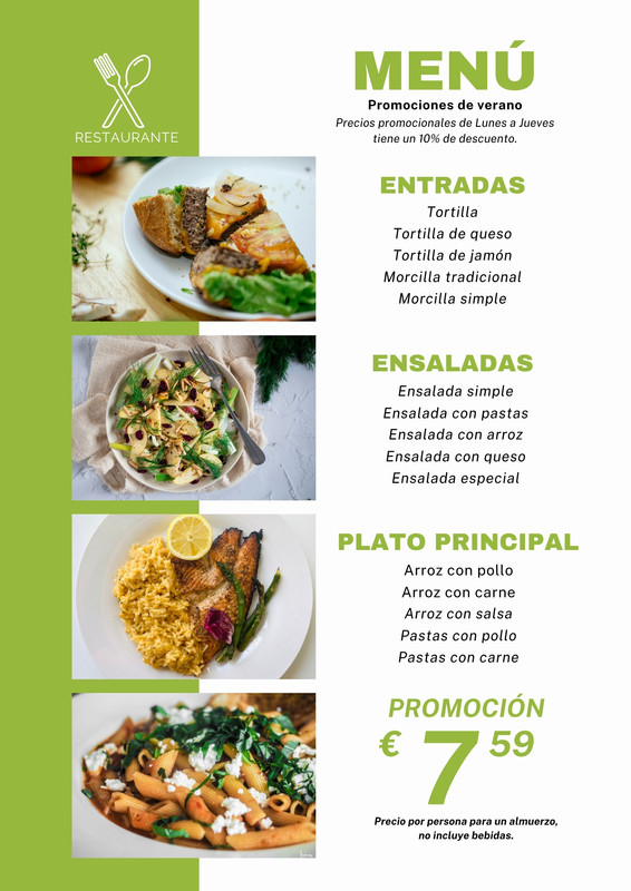 Plantillas comida saludable - Gratis y editables - Canva