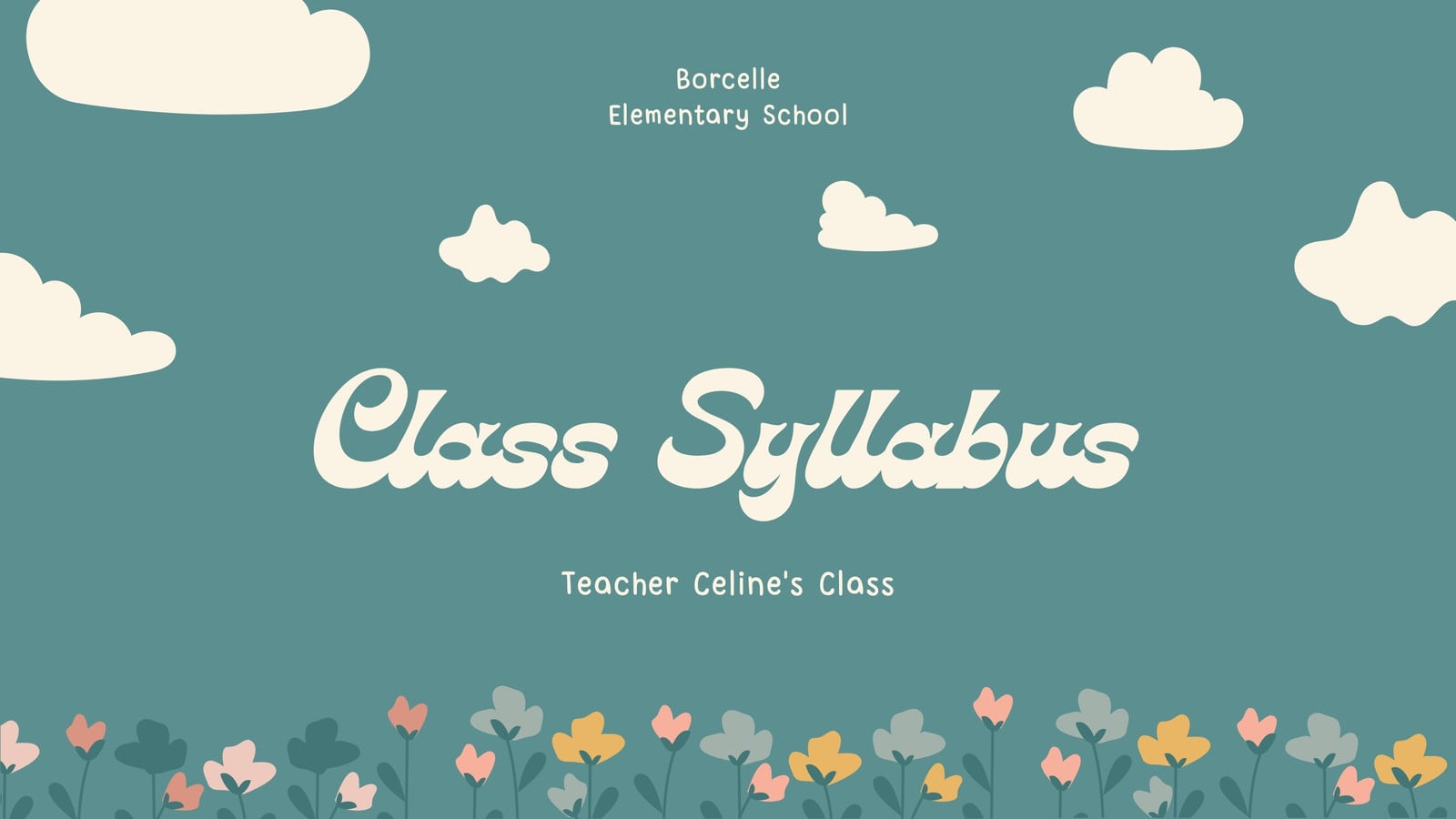 Free and customizable english class templates