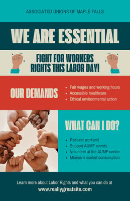 Free and customizable protest templates