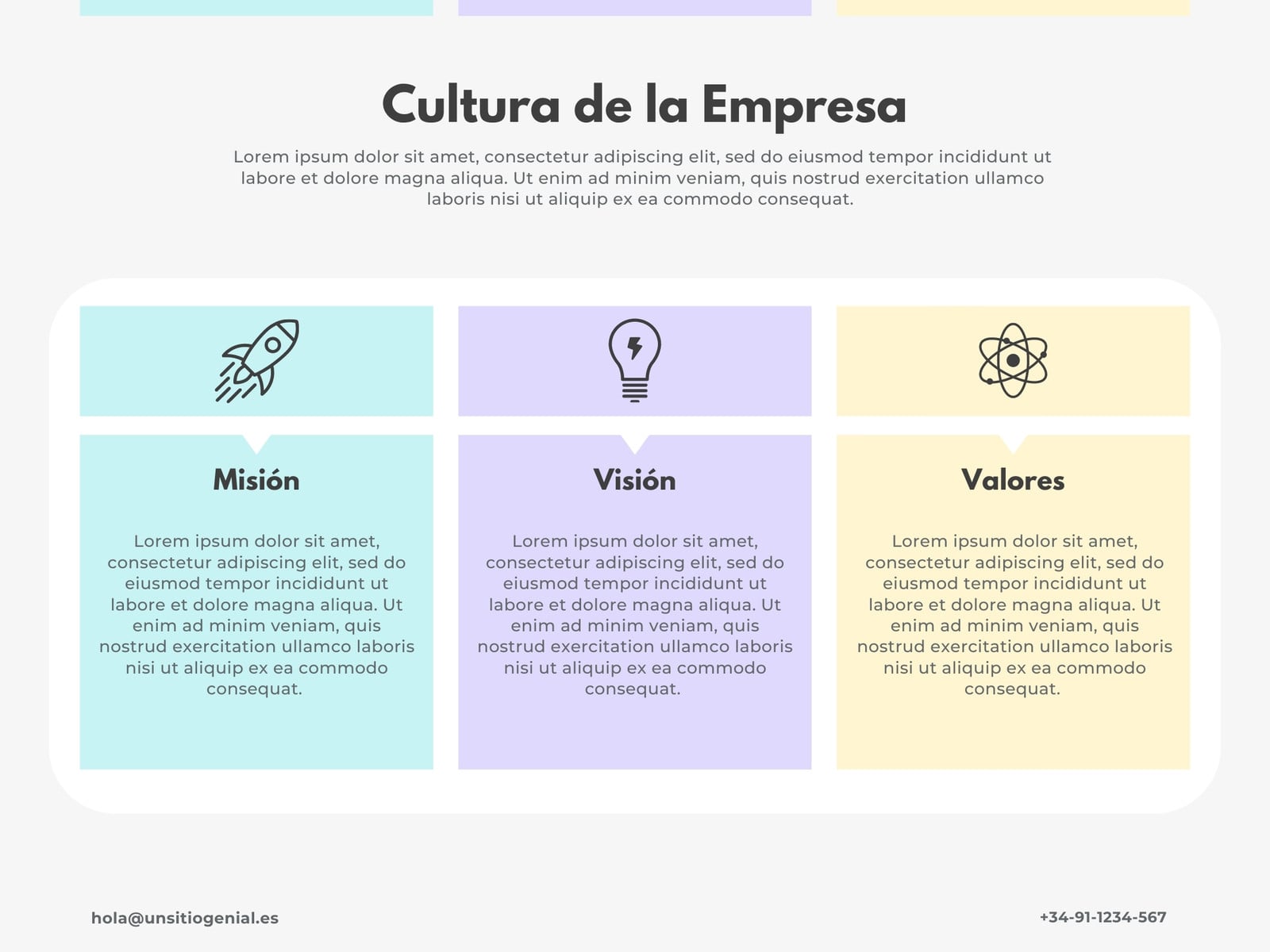 Plantillas mision y vision - Gratis y editables - Canva