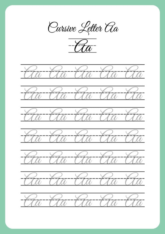 Free and customizable cursive templates | Canva