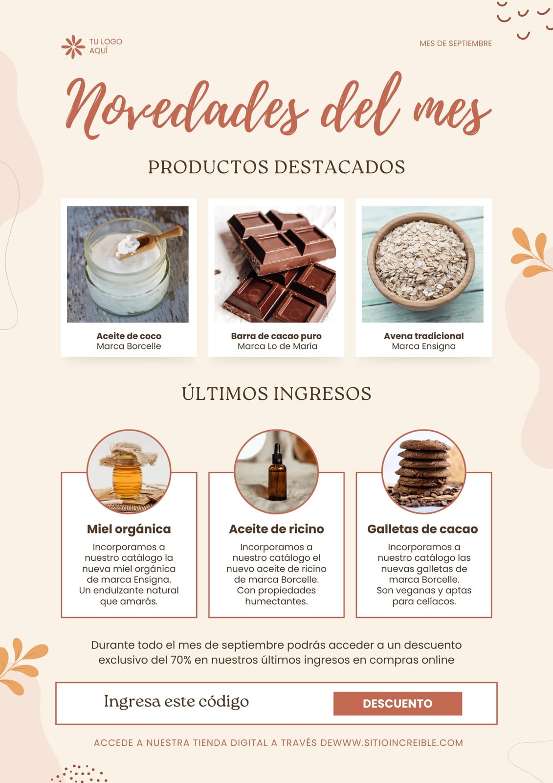 Boletines informativos y newsletters personalizables | Canva