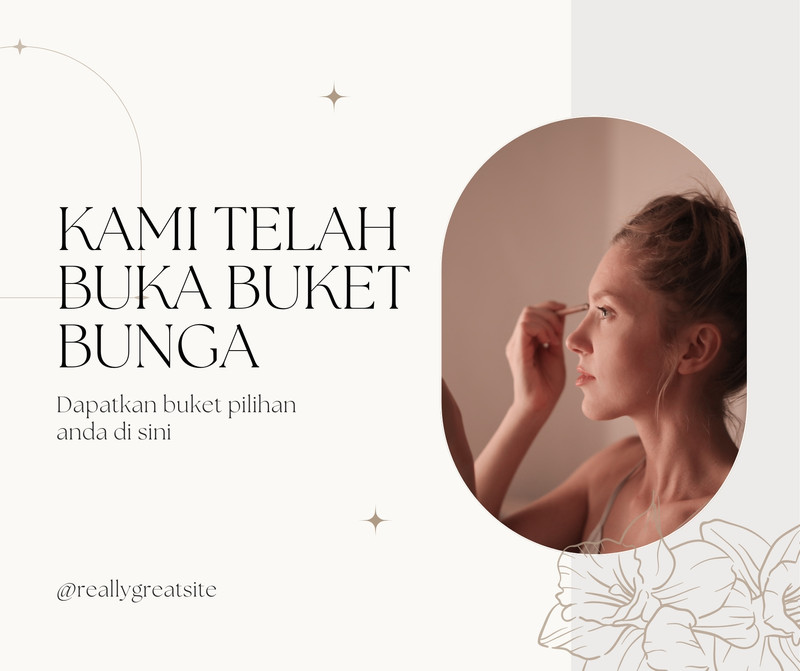 Gratis desain contoh buket - Canva