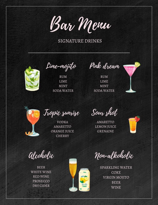 Free bar design collection | Canva