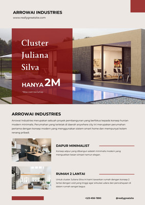 Gratis Contoh Flyer Perumahan Keren - Canva