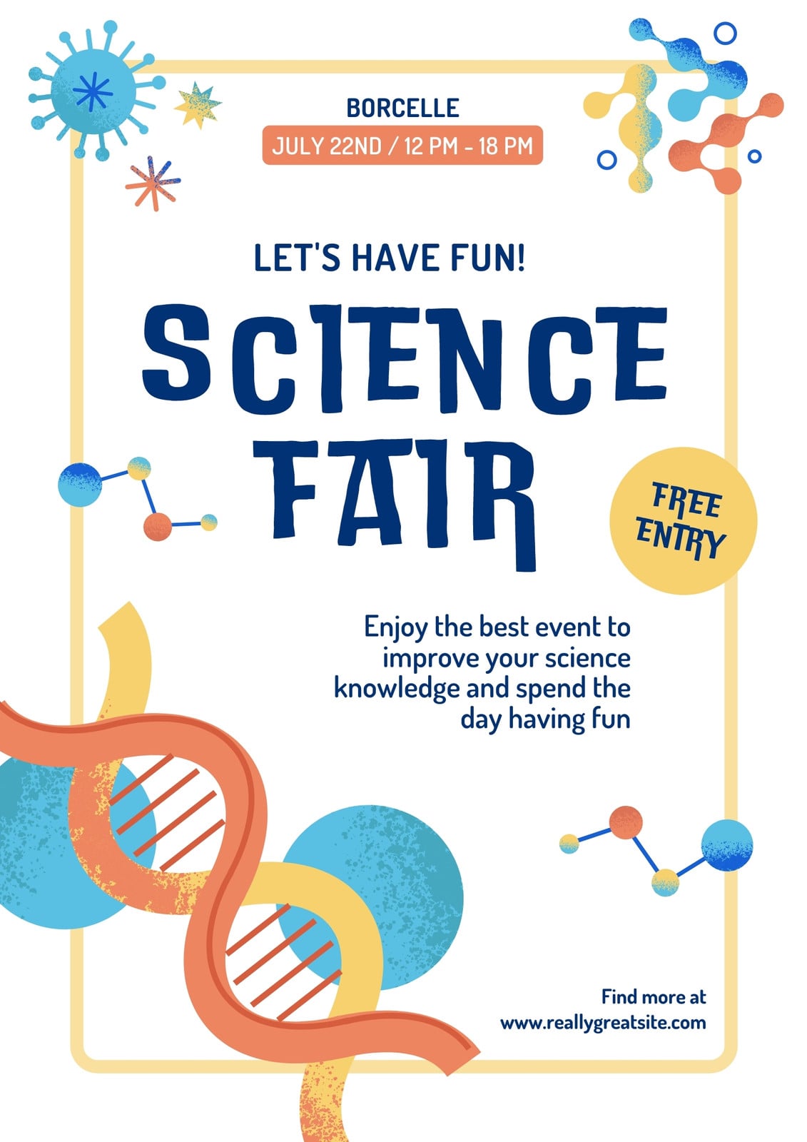 Free and customizable science fair templates
