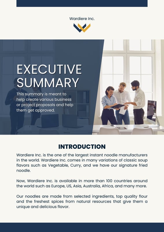 Free printable executive summary templates | Canva