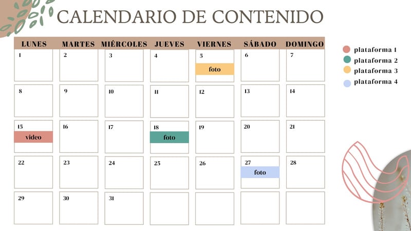 Plantillas personalizables de calendario de novios gratis | Canva